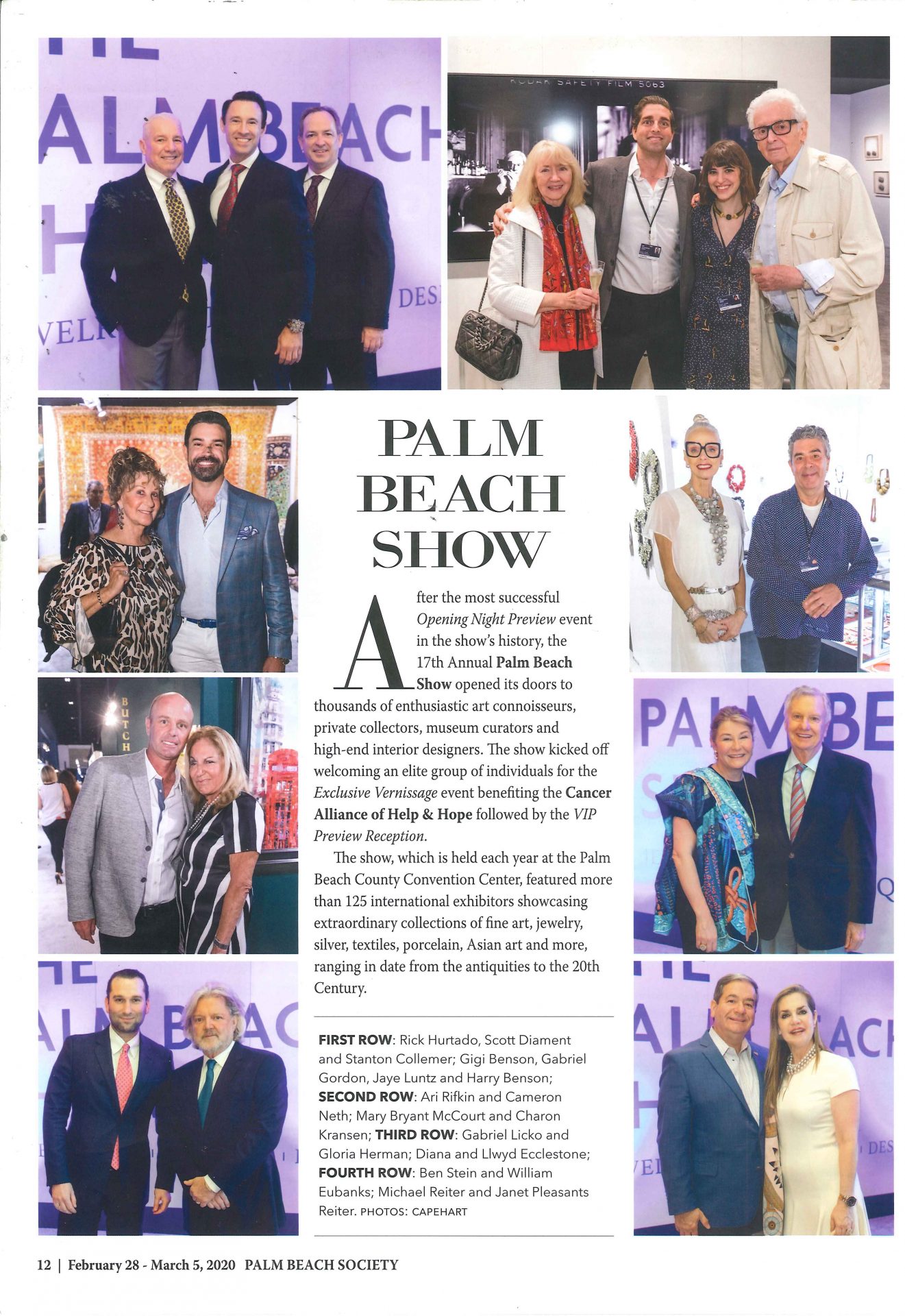 Palm Beach Society: Feb 28 - March 5, 2020 - The Palm Beach Show