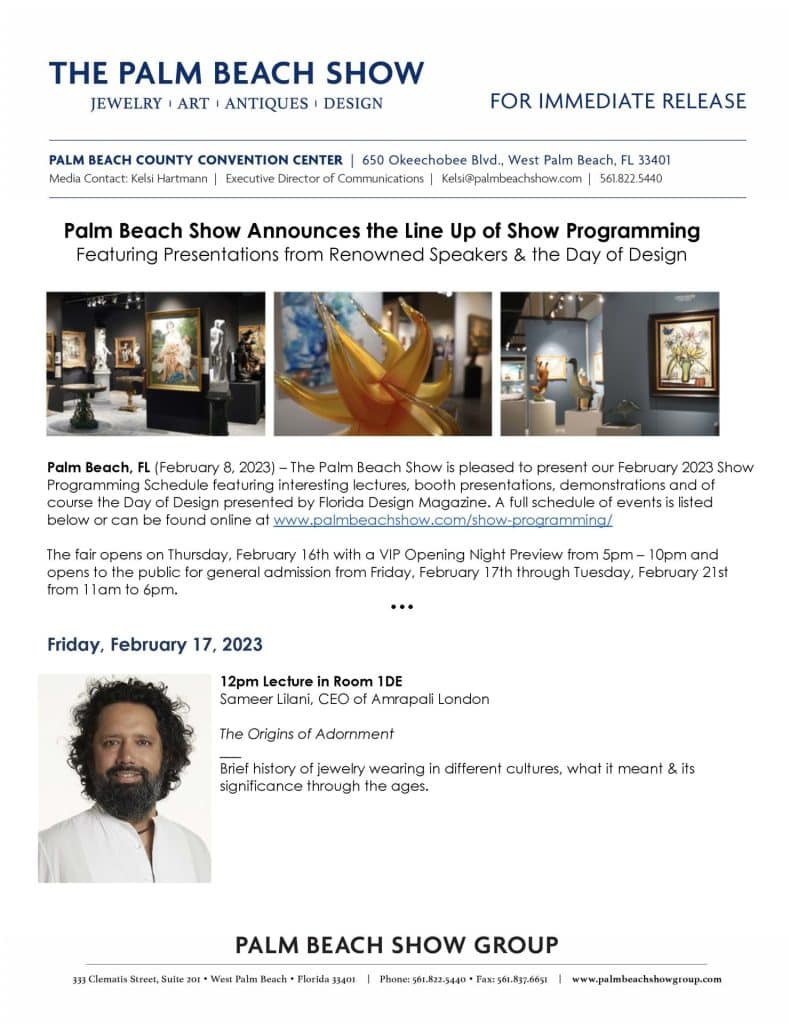 Palm Beach Show Announces the Line Up of Show Programming - Palm Beach Show